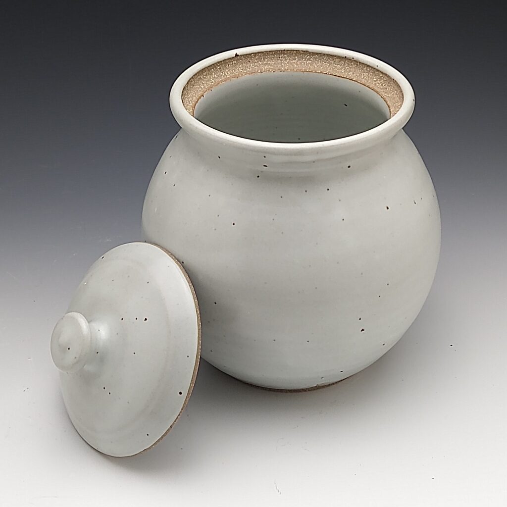 Covered Stoneware Jar by Tom Gray Pottery – Seagrove Potters